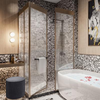 China American Luxury Style Interior Internal Doors Other Sliding Shower Door With 5/6/8mm Clear Toughened Glass for sale