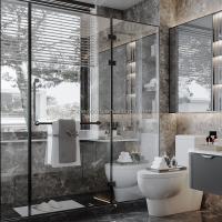 China Economic Straight Sliding Shower Door With 4/5/6mm Tempered Glass for sale