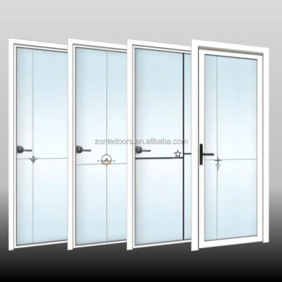 China China Manufactured Economical Mdf Wood Bathroom Door Durable Upvc/Aluminium Shower Door for sale