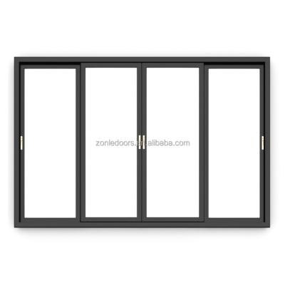 China Zonle Custom House Windows Modern Design Double Glazed Windows Australia Standard Aluminium Sliding Window for sale