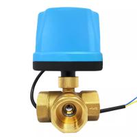 China DC12V 24V AC110V 220V 3 Way Solenoid Globe Valve 1/2 to 4 Inch Thread for sale