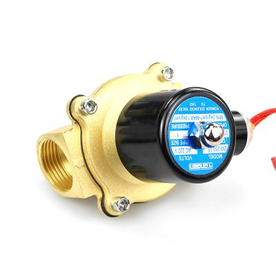 China Brass Closed Solenoid Valve 2 Way High Pressure AC220V DC12V 24V for Oil Water Gas for sale