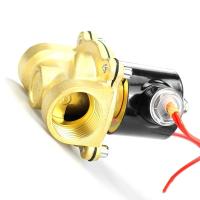 China Brass Solenoid Water Valve AC DC 12V 24V 110V 220V Pure Copper Coil 0-1.0Mpa for sale