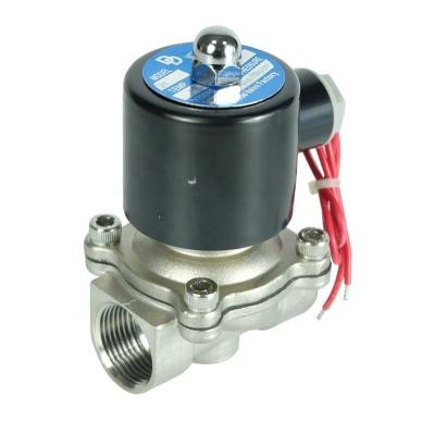 China 2 Inch 16 Bar Stainless Steel Electromagnetic Solenoid Valve Thread Connection for sale
