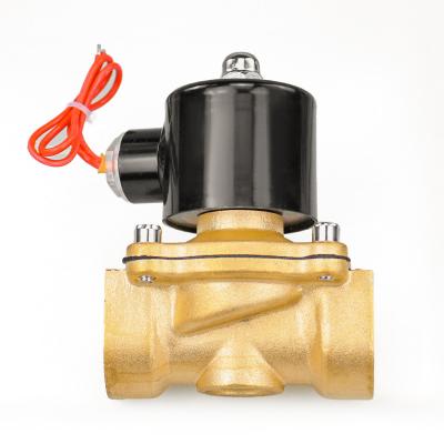 China Brass 2 Way Normally Closed Solenoid Valve 12V 24V 220V AC DC for Water Gas Oil Liquid 1/2 to 4 Inch for sale