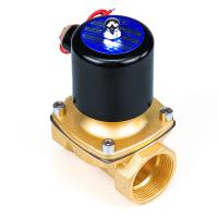 China Brass 2 Way Normally Closed Solenoid Valve 12V 24V 220V AC DC for Water Gas Oil Liquid 1/2 to 4 Inch for sale