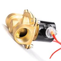 China Brass 2 Way Normally Closed Solenoid Valve 12V 24V 220V AC DC for Water Gas Oil Liquid 1/2 to 4 Inch for sale