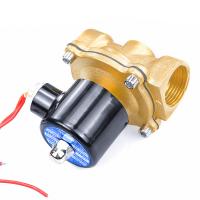 China Brass 2 Way Normally Closed Solenoid Valve 12V 24V 220V AC DC for Water Gas Oil Liquid 1/2 to 4 Inch for sale