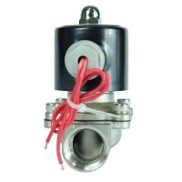 China DC12V DC24V AC220V Stainless Steel Solenoid Control Valve 1/2 to 4 Inch Thread for sale