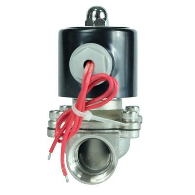 China DC12V DC24V AC220V Stainless Steel Solenoid Control Valve 1/2 to 4 Inch Thread for sale