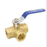 China T Type Three Way Brass Ball Valve 10 Years Warranty for sale
