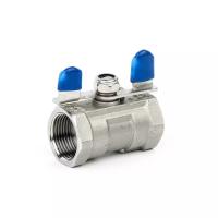 China 1/2 Inch SS304 Stainless Steel Ball Valve Butterfly Handle Female Threaded Connection PN16 for sale
