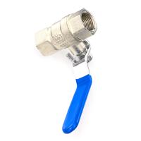China SS316 BSP Threaded PTFE Seal Ball Valve , T Handle Brass Ball Valve for sale