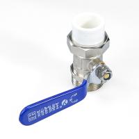 China DN10 High Pressure PPR Double Union Ball Valve PN20 1/2 Inch 10 Year Warranty for sale
