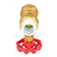 China PPR Double Union Brass Gate Valve 200 WOG Steel Wheel Handle 1/2 to 4 Inch for sale