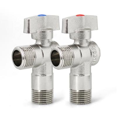 China UK Type 2 Way Angle Valve 90 Degree Brass Half Inch Angle Valve for sale
