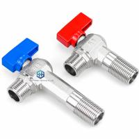 China 3 Inch 4 Inch Water Heater Angle Valve Brass Material Ball Structure for sale