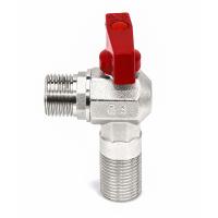 China Brass 2 Way Angle Valve 1/2 Inch Female Male Connection Water Tap General Purpose 1.0-1.6Mpa for sale
