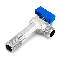China Multi Size 2 Way Angle Valve Copper Medium Pressure Chrome Plated 1/2 to 4 Inch PN16 for sale