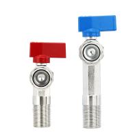 China Brass 90 Degree 2 Way Angle Valve PN16 1/2 Inch Male Shower Water Valve for sale