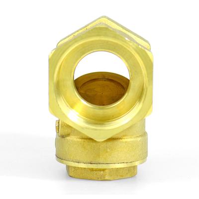 China DN32 DN15 Metal Connector Brass Horizontal Non Return Swing Check Valve for sale