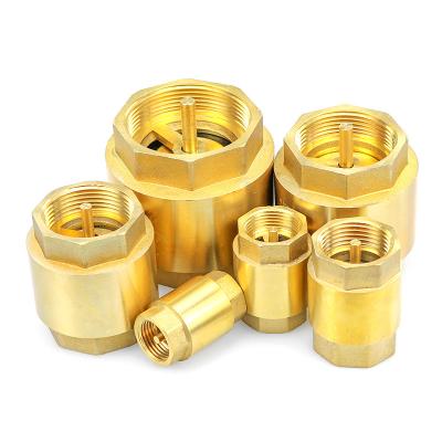 China Brass Spring Check Valve 1/2 to 4 Inch Female Thread PN16 3 Years Warranty for sale