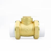 China 1/2in Female Thread Brass Horizontal Check Valve DN15 One Way Non Return Check Valve for sale