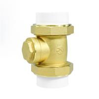 China 1/2in Female Thread Brass Horizontal Check Valve DN15 One Way Non Return Check Valve for sale