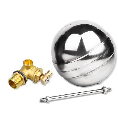 China Standard Adjustable Water Float Valve , Stainless Steel Floating Ball Valve for sale