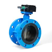 China ODM PN16 Electric Motorized Ductile Iron Butterfly Valve Flange Connection 2-12 Inch for sale
