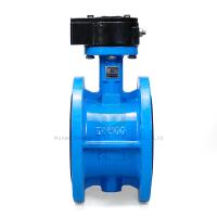 China ODM PN16 Electric Motorized Ductile Iron Butterfly Valve Flange Connection 2-12 Inch for sale