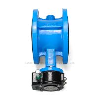 China ODM PN16 Electric Motorized Ductile Iron Butterfly Valve Flange Connection 2-12 Inch for sale