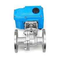China Electric Motorized Butterfly Valve Flange Type DN50 10 Year Warranty for sale