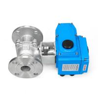 China Stainless Steel Flanged Electric Motorized Ball Valve DN15-DN200 ISO CE for sale