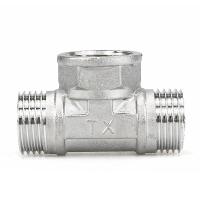 China Stainless Steel Threaded Pipe Fittings Three Way 1/2 to 4 Inch NPT Male Thread for sale