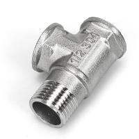 China Stainless Steel 304 Threaded T Pipe Fitting Male Female T Shaped Nipple DN15-DN65 for sale