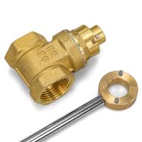 China 3/4in Lockable Brass Ball Valve with Lock Key PN16 120 Degree for sale