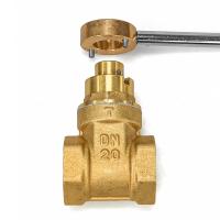 China 3/4in Lockable Brass Ball Valve with Lock Key PN16 120 Degree for sale