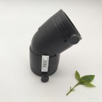 China PE100 Electrofusion HDPE Pipe Elbow 45 Degree 90 Degree Fittings SDR11 63mm for sale