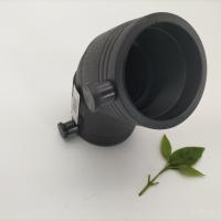 China PE100 Electrofusion HDPE Pipe Elbow 45 Degree 90 Degree Fittings SDR11 63mm for sale
