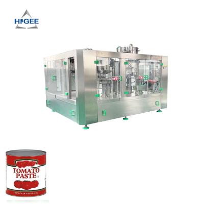 China Canned tomato paste filling seaming machine with sauce bottling machine beverage machinery for sale