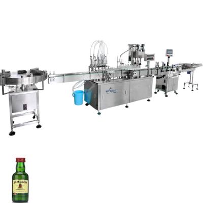China 2000BPH 50ml small glass bottles filling capping labeling machine line for liquor gin spirits brandy vodka bottling for sale