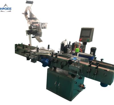 China High Speed Automatic Labeling Machine / Top Side Box Labeling Machine 220V for sale