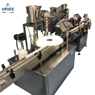 China 380v 50hz 3 Phase Automatic Bottle Filling Machine 20ml Bottle Volume 450kg Weight for sale