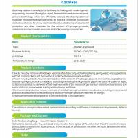 China Water Soluble Catalase Enzyme 50,000-1,000,000 U/g for Hydrogen Peroxide Removal in pH 5.5-11.5 Range for sale