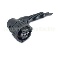 China 7 Pin 967650-1 968421-1 1-1813344-1 Round Odometer Speed Sensor Black Sealed Wire Connector for sale