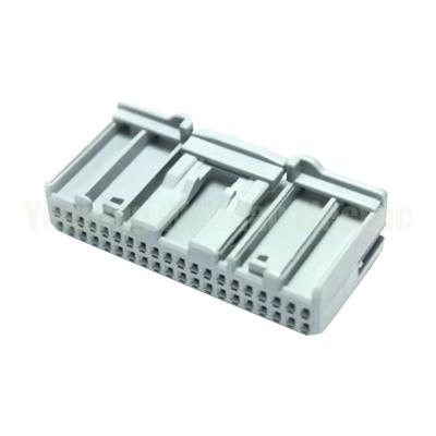 China 40 Pin 1379671-2 auto wiring harness unsealed plug cable housing connector gray TE Con connectivity for sale