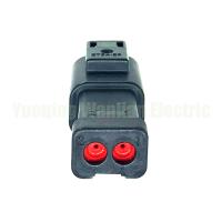 China 2 Pin DT04-2P-CE03 Black wire harness terminal waterproof Engine electrical connector for sale