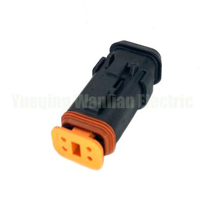 China 4 pin DT06-4S-EP11 plastic electric plug waterproof wiring harness cable connector Female Connector With Long End Cap for sale