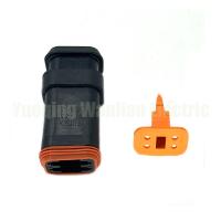 China 4 pin DT06-4S-EP11 plastic electric plug waterproof wiring harness cable connector Female Connector With Long End Cap for sale